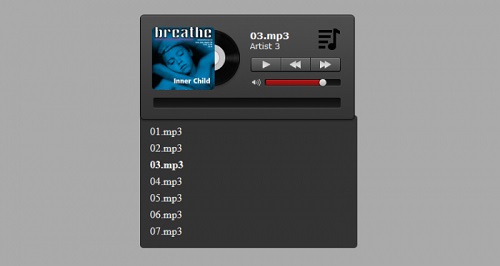 HTML5 Audio player với playlist bằng jQuery